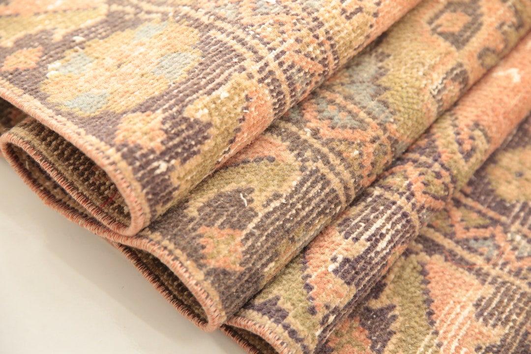 Pastel Color Rug, Rugs for Kitchen, Bohemian Wool Rug, Bordered Rug ...