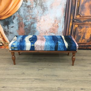 Vanity Bench, Boho Decor Bench, Bedroom Bench, Sitting Bench, Cozy ...