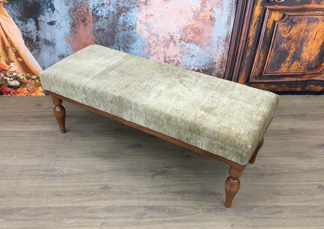 Bedroom Bench, Vanity Table Bench, Handmade Bench, Window Bench, Padded ...