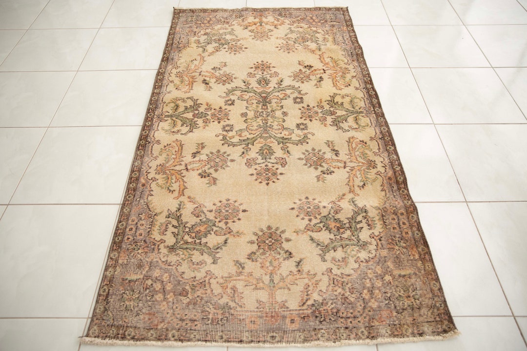 Farmhouse Rug, Earth Tone Rug, Oushak Wool Rug, Turkish Handmade Rug ...