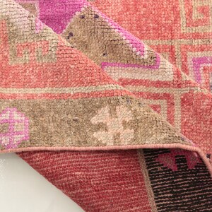 Blush Pink Rug, Handmade Herki Rug, Aisle Runner Rug, Ethnic Rug, Soft ...