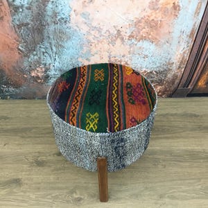 Ottoman for Bedroom, Primitive Bench, Tripod Bench, Footstool Bench ...