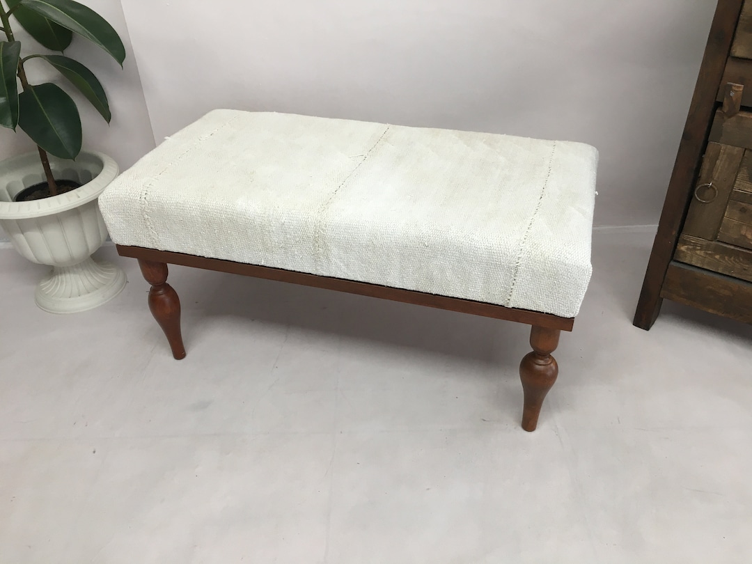 Frontdoor Bench, Blanket Bench, Hallway Bench, Hemp Kilim Bench, Coffee ...