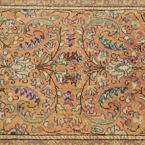 Oriental Pink Rug Bohemian Wool Rug Corridor Rug Turkish - Etsy