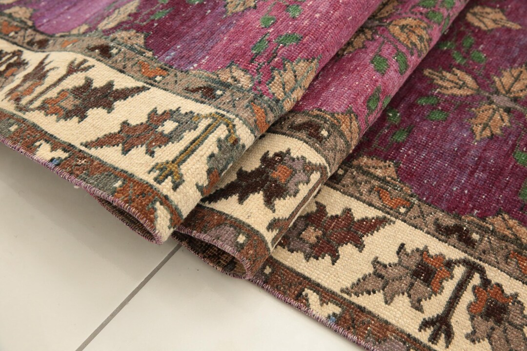 Purple Turkish Rug, Aesthetic Rug, Preppy Rug, Handmade Area Rug ...