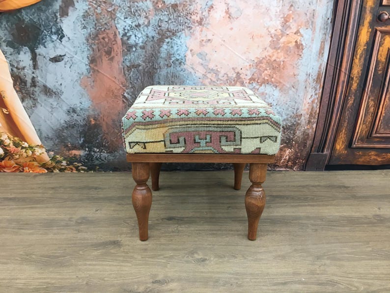 Bean Bag Bench, Vintage Rug Bench, Portable Bench, Fireside Bench ...
