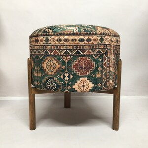 Bohemian Stool, Pouf Stool, Low Chair, Ottoman Bench, Round Stool ...