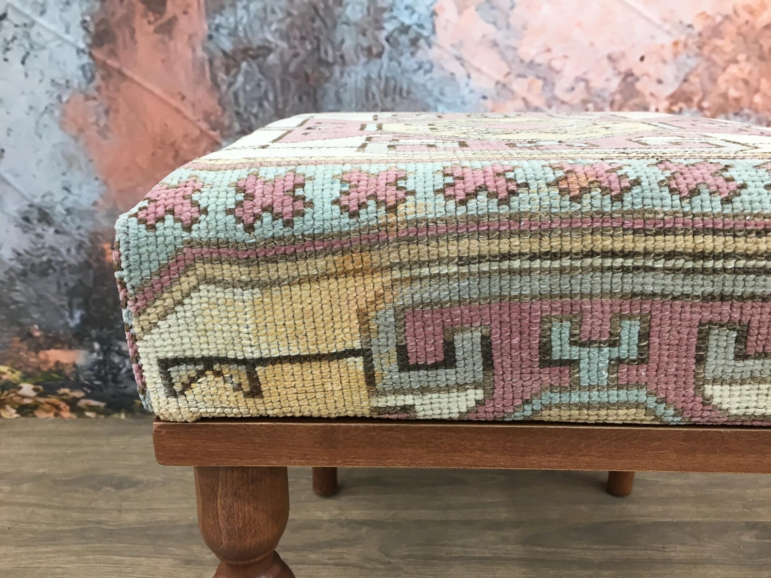 Bean Bag Bench, Vintage Rug Bench, Portable Bench, Fireside Bench ...