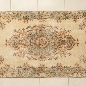 Pastel Color Rug Green Handmade Rug Family Room Rug Turkish - Etsy