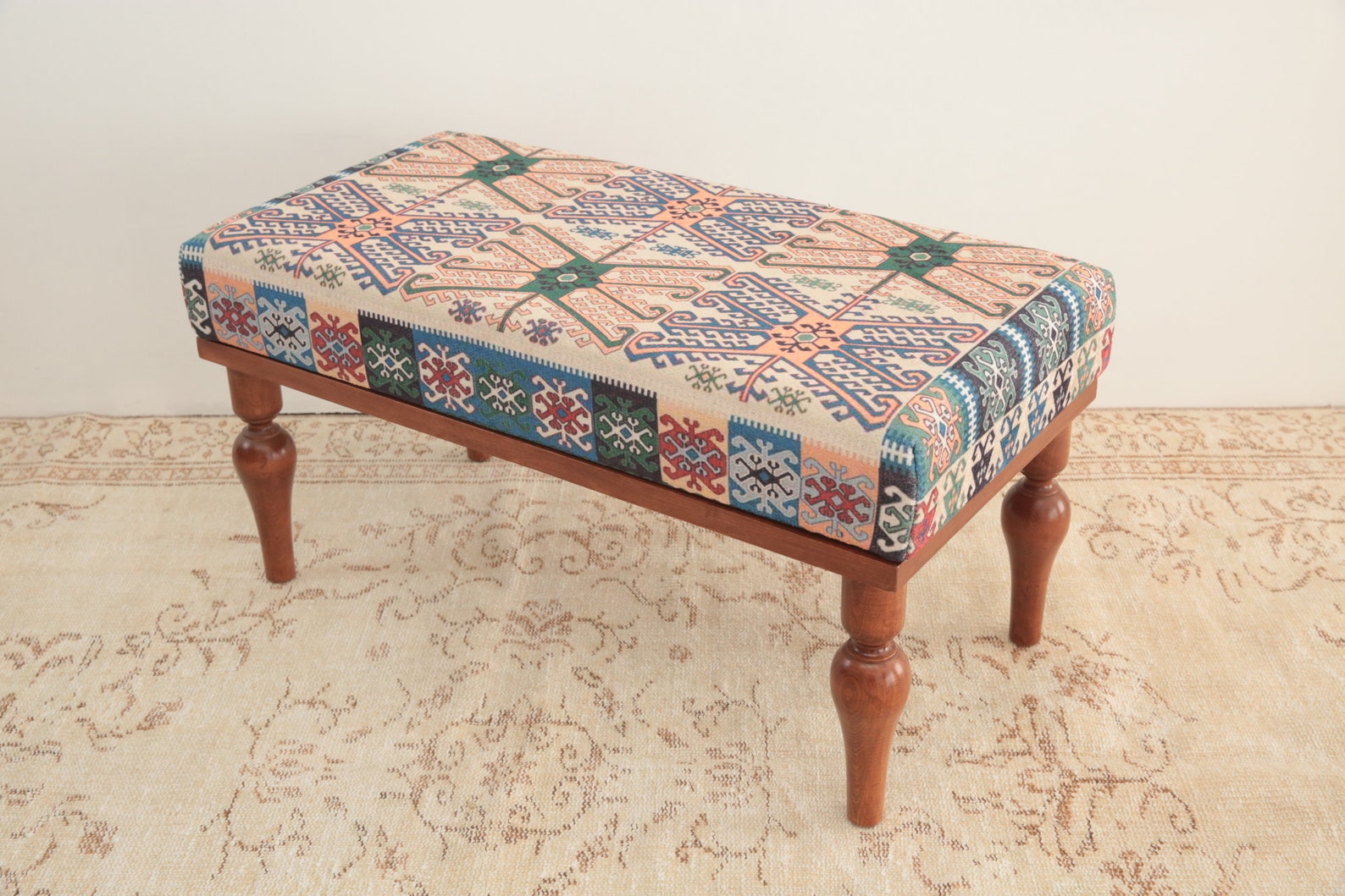 Bench for Bedroom, Boho Piano Bench, Footstool Bench, Dining Table ...