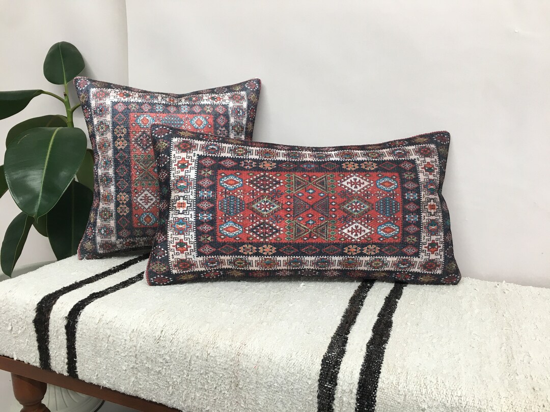 Ethnic Pillow, Retro Pillow Cover, Bohemian Pink Pillow, Eclectic ...