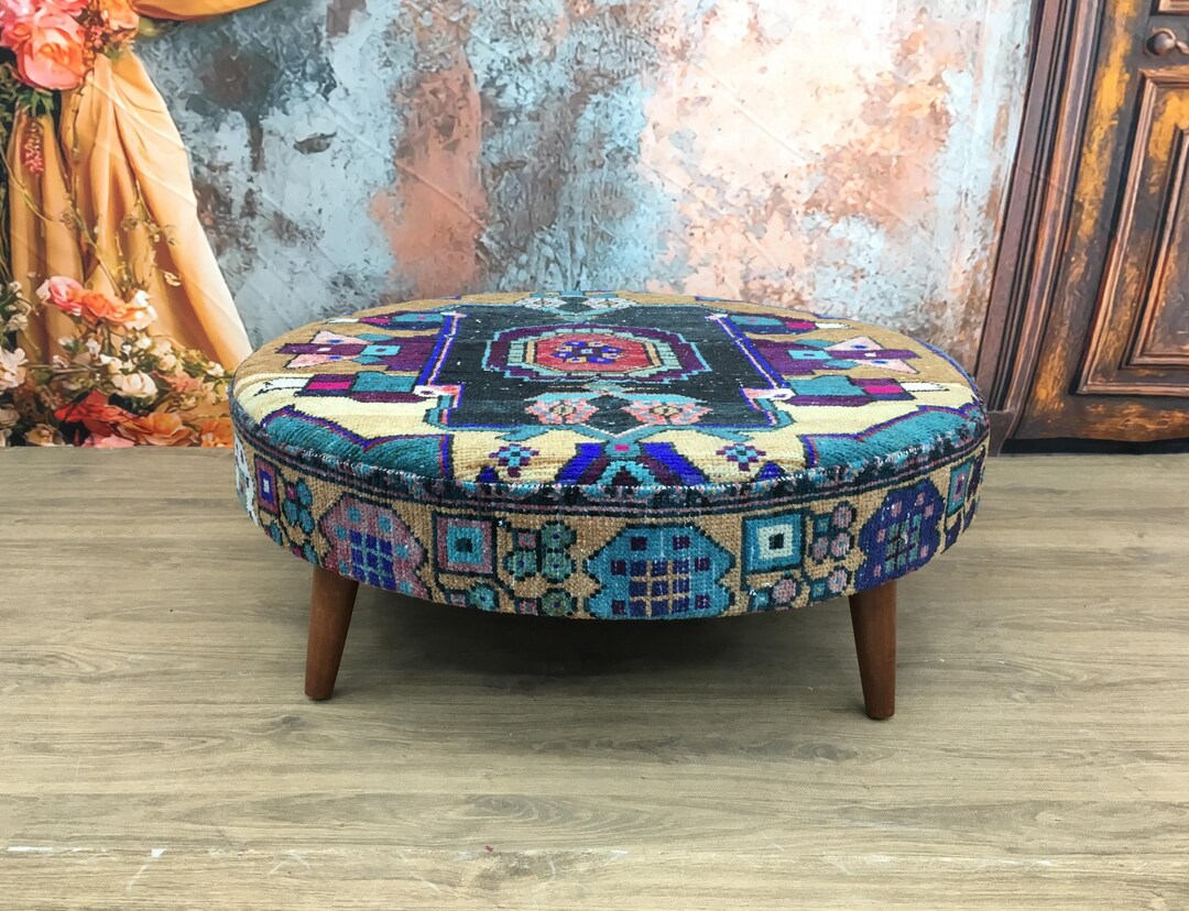 Bohemian Table, Coffee Table Round, Cocktail Table, Accent Table, Short ...