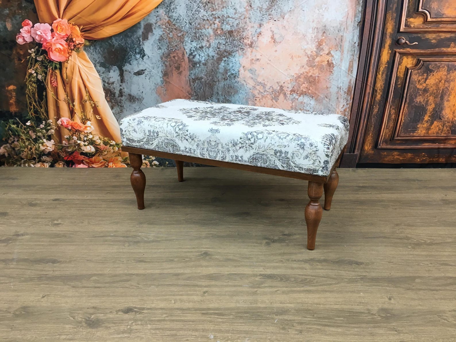 Boho Piano Bench, Living Room Bench, Coffee Table Bench, Upholstered ...