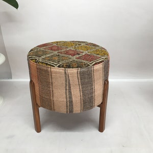 Cylinder Stool, Shower Stool, Porch Stool, Vanity Table Stool, Kilim ...