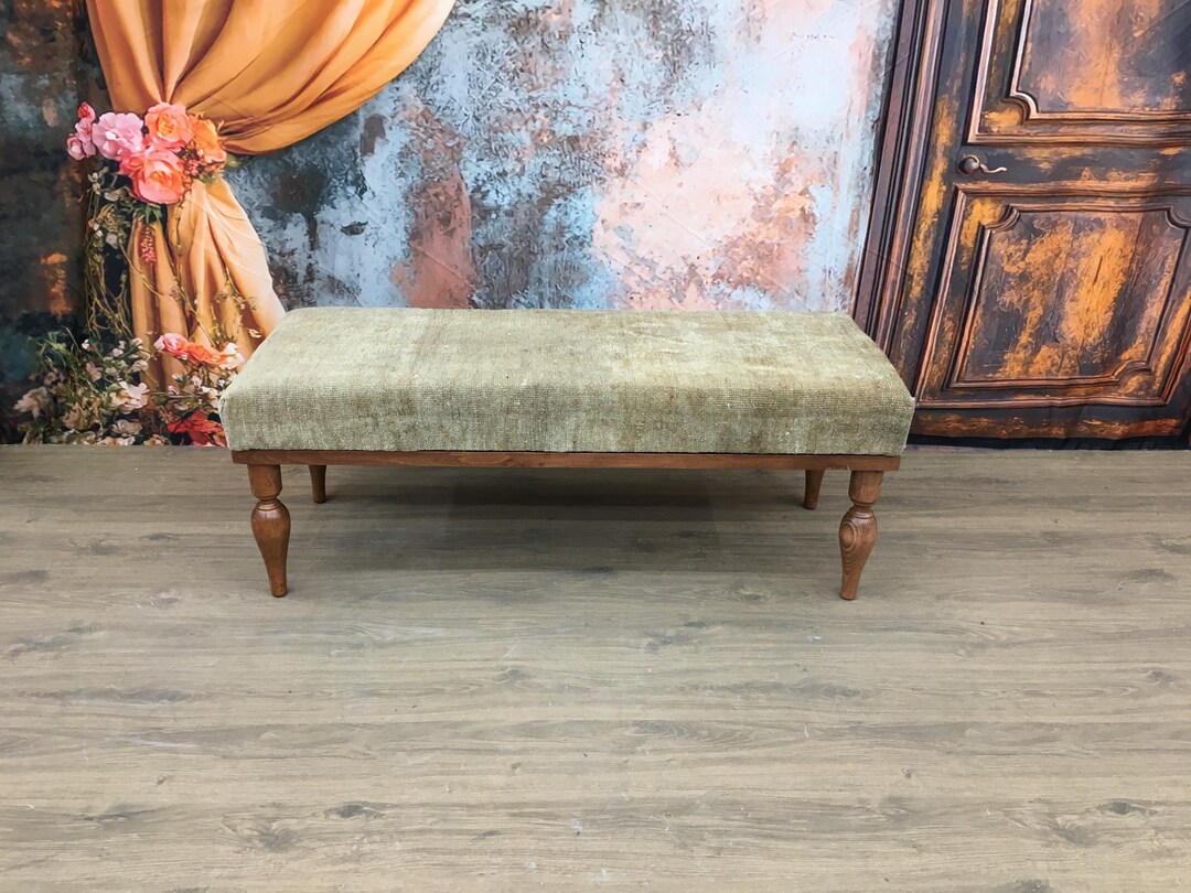 Bedroom Bench, Vanity Table Bench, Handmade Bench, Window Bench, Padded ...