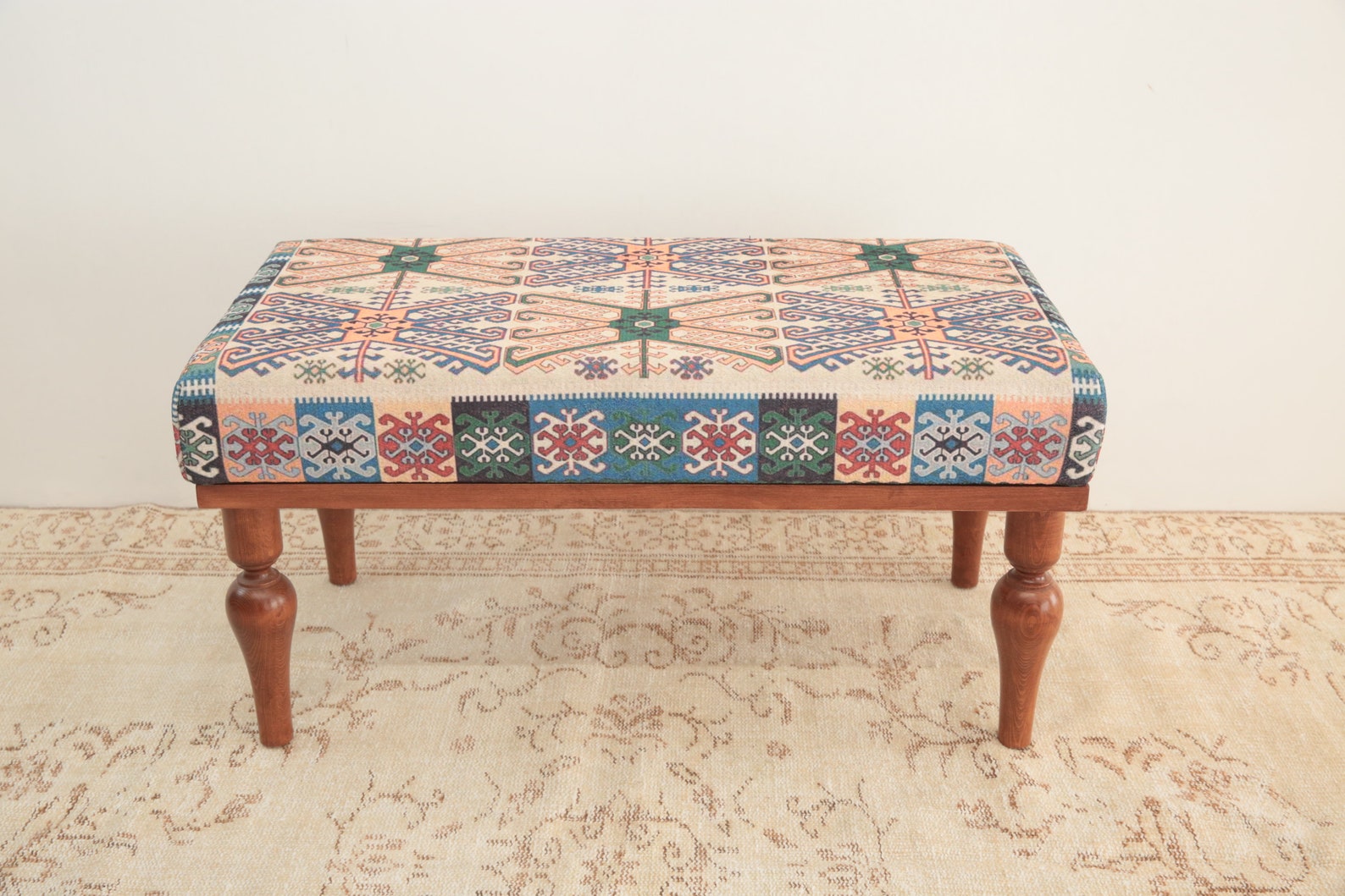 Bench for Bedroom, Boho Piano Bench, Footstool Bench, Dining Table ...
