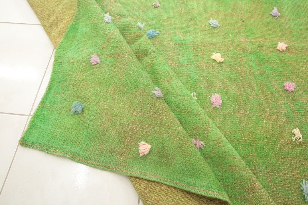 Oushak Green Rug, Tufted Rug, Preppy Rug, Handmade Turkish Rug, Rugs ...