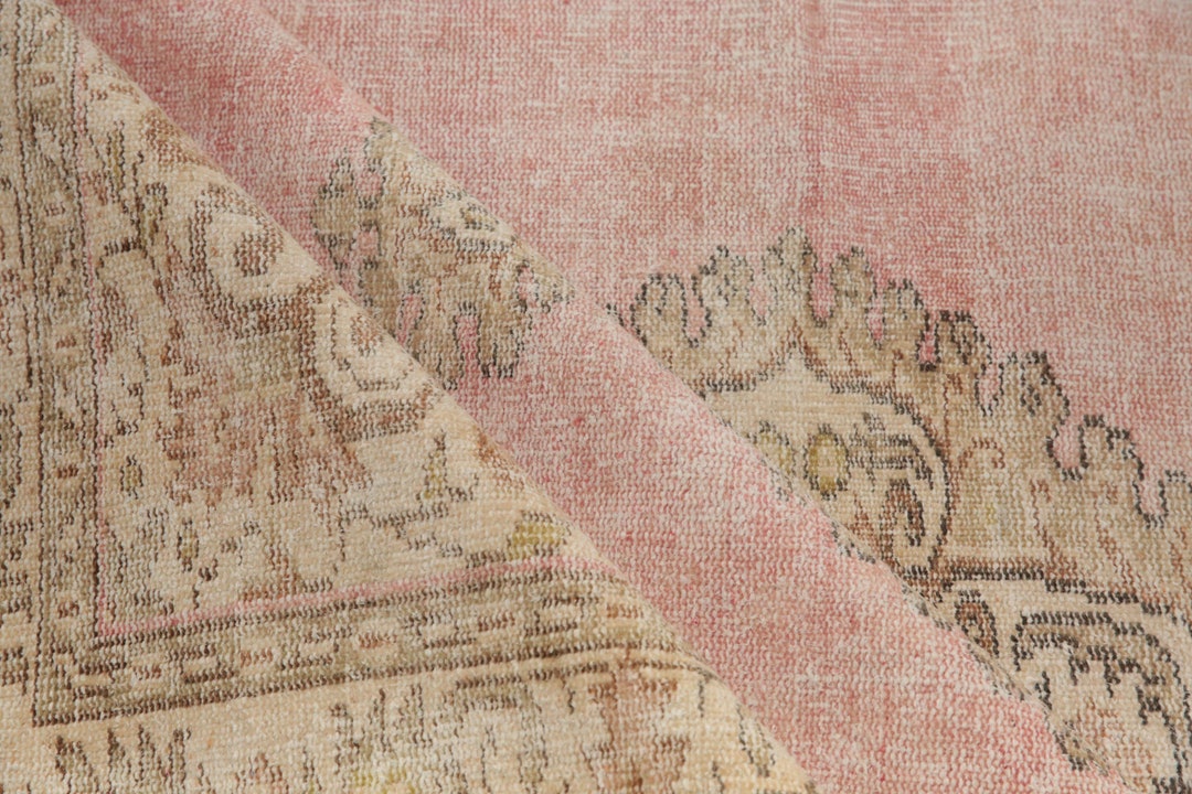 Handmade Pink Rug, Rugs for Living Room, Lovely Rug, Vintage Turkish ...