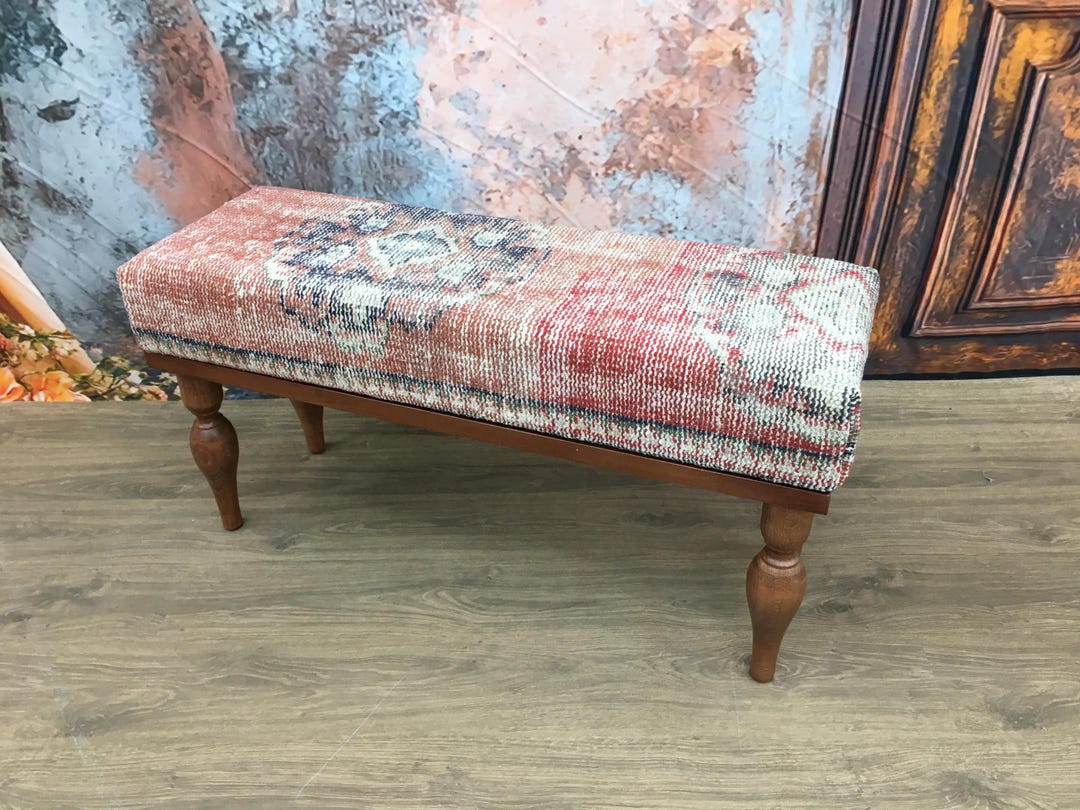 Ottoman Bench, Turkish Rug Bench, Window Bench, Entrance Bench ...