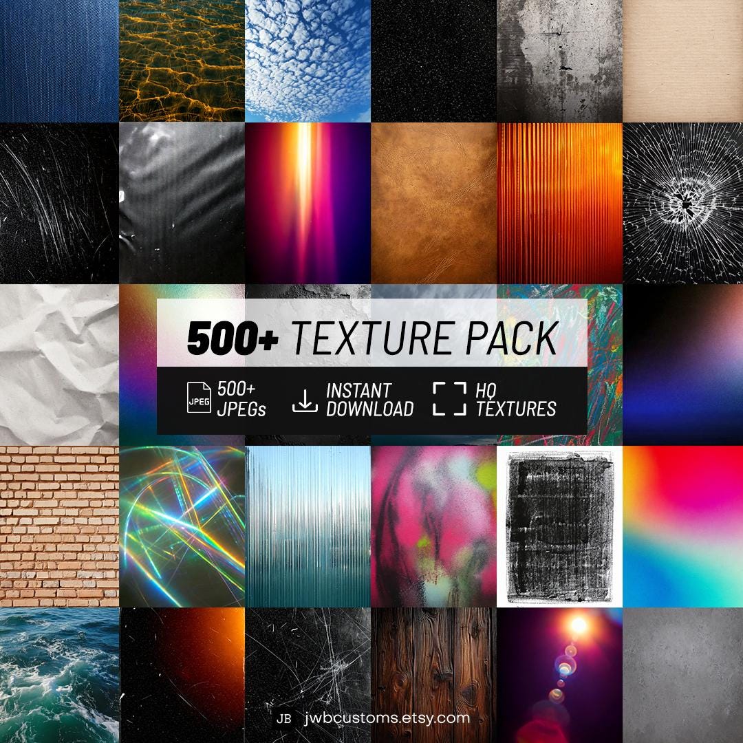 Ultimate 500+ Texture Pack Mega Bundle – High-res Textures for ...