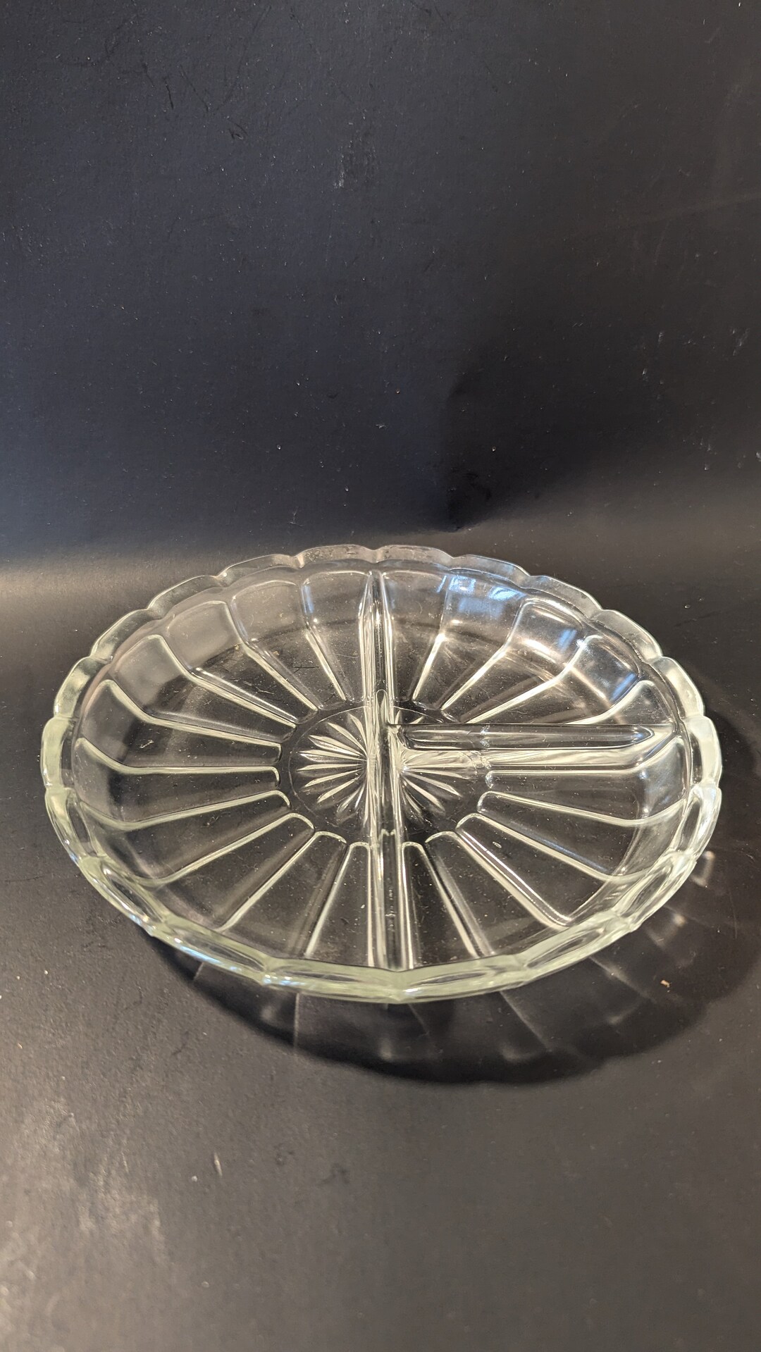 Vintage Indiana Glass Divided Platter Plate - Etsy
