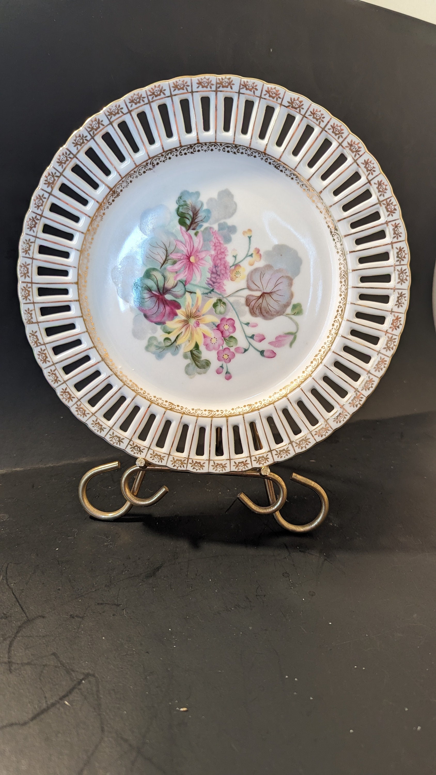 Vintage Occupied Japan UCAGCO China Laced Edge Plate - Etsy