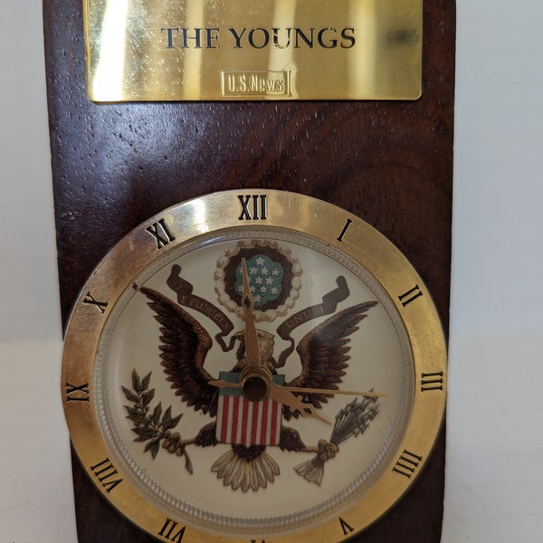 Vintage Eagle Clock - Etsy