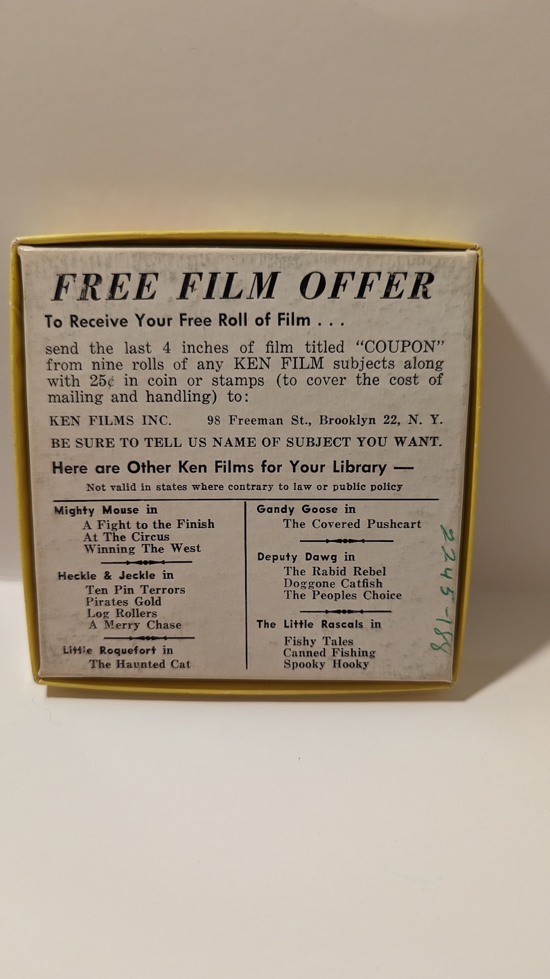 Terrytoons CBS Films Gandy Goose in the Covered Pushcart 8mm Reel Movie ...