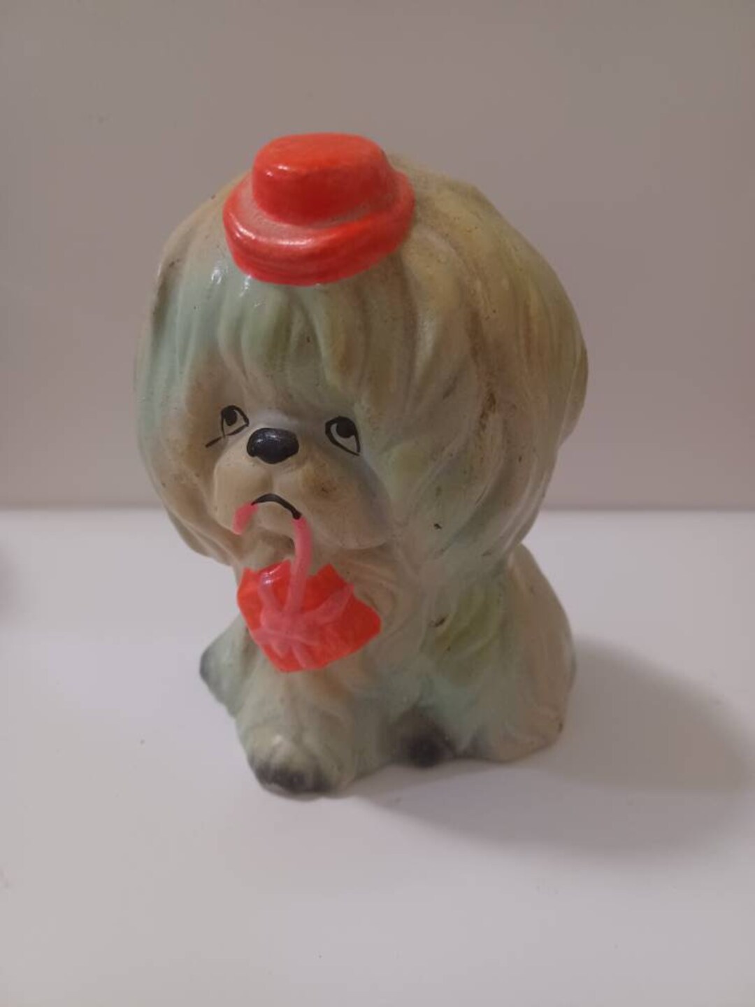 Vintage Ceramic Dog Bank Made in Korea - Etsy
