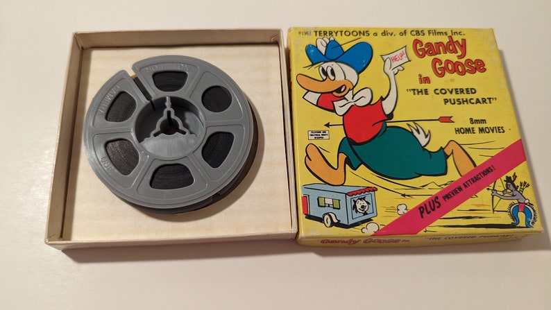 Terrytoons CBS Films Gandy Goose in the Covered Pushcart 8mm Reel Movie ...