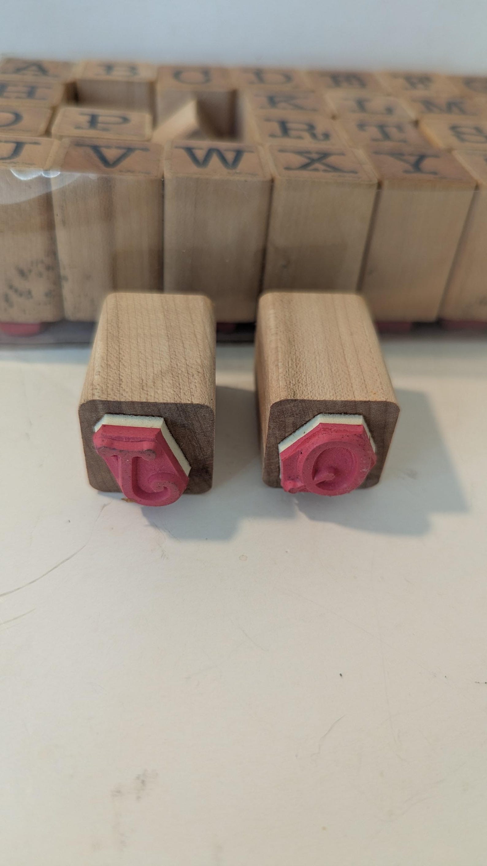 Vintage Set of Rubber Alphabet Stamps - Etsy