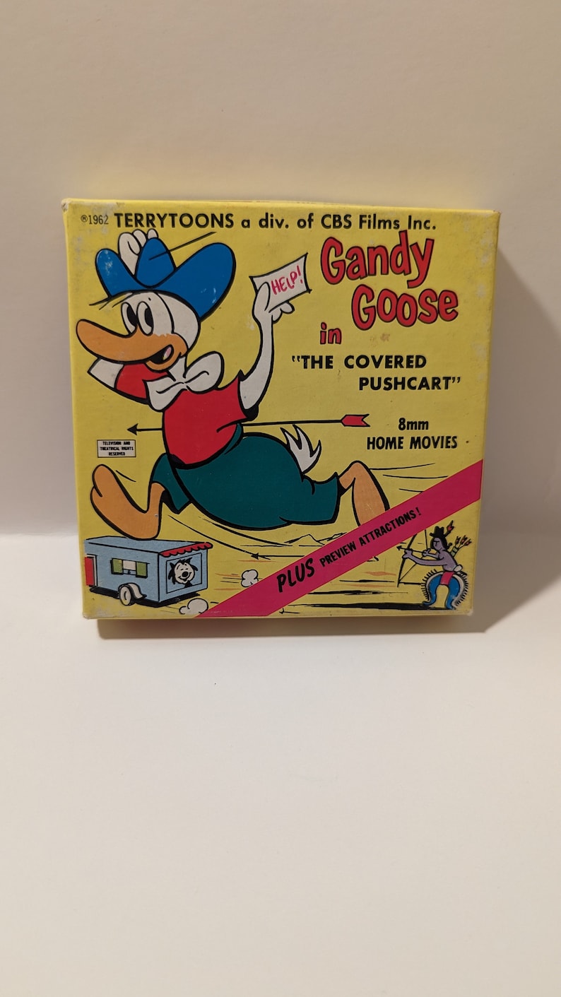Terrytoons CBS Films Gandy Goose in the Covered Pushcart 8mm Reel Movie ...