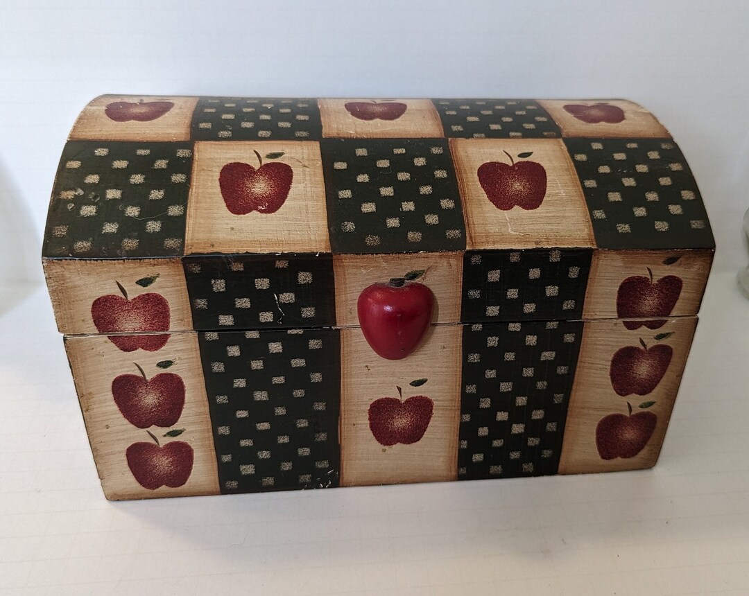 Wooden Apple Orchard Storage Box - Etsy