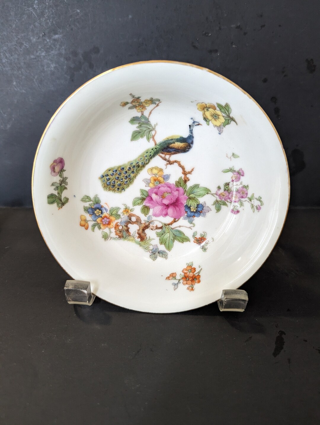 Koenigszelt Silesia Germany Decorative Peacock Bowl - Etsy