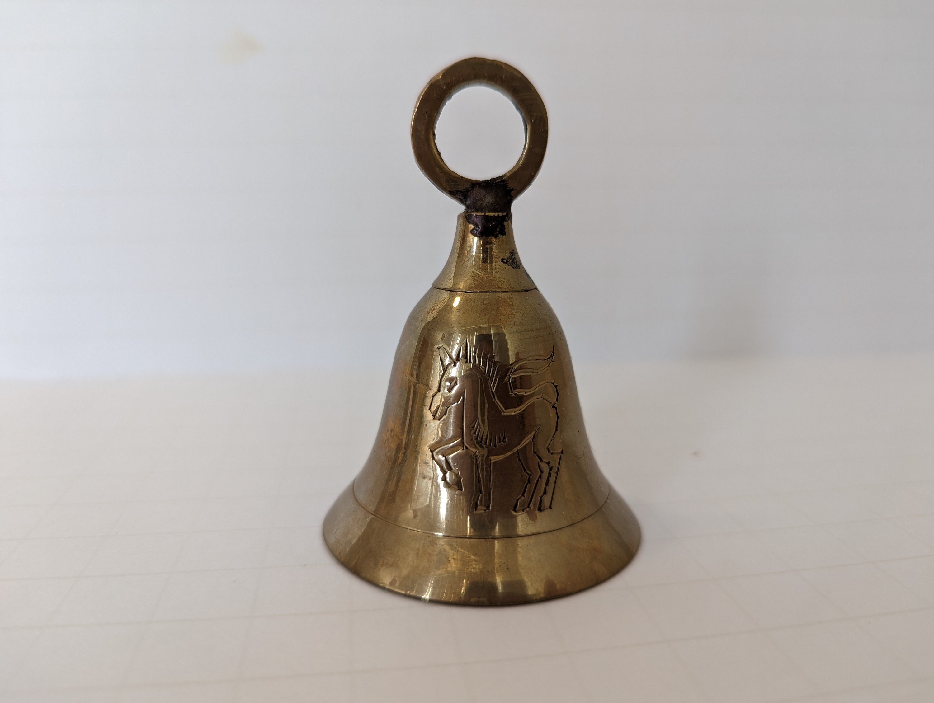 Vintage Brass Unicorn Bell - Etsy