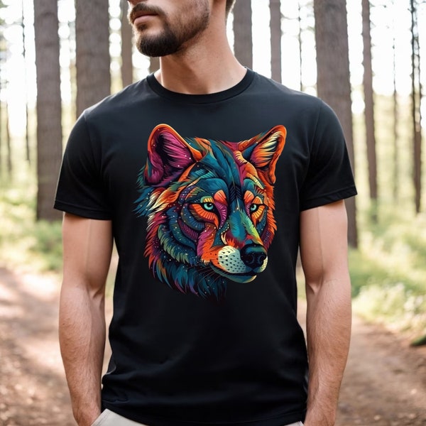 Wolf T Shirt - Etsy