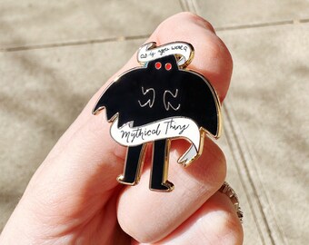 Mothman Enamel Pin - Etsy