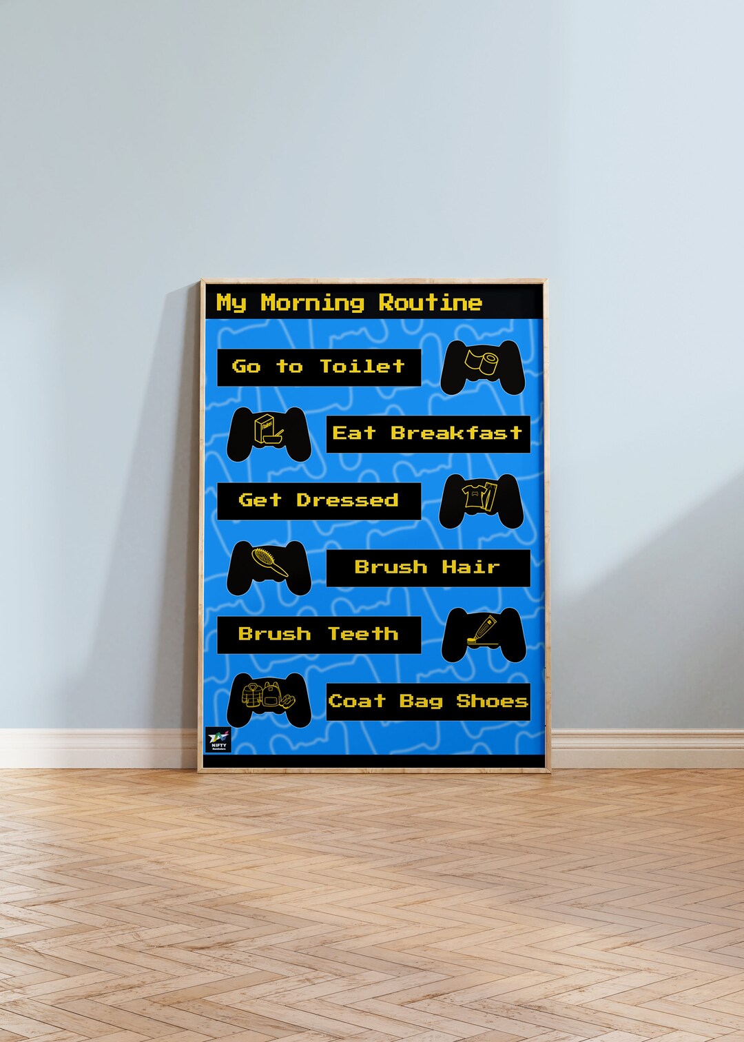 Gamer Morning Routine Chart Printable Daily Reminders Visual - Etsy Canada