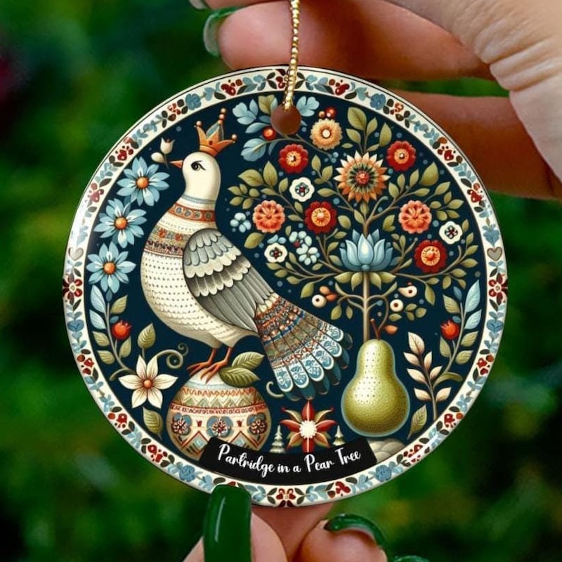 Partridge in a Pear Tree Ornament - Etsy