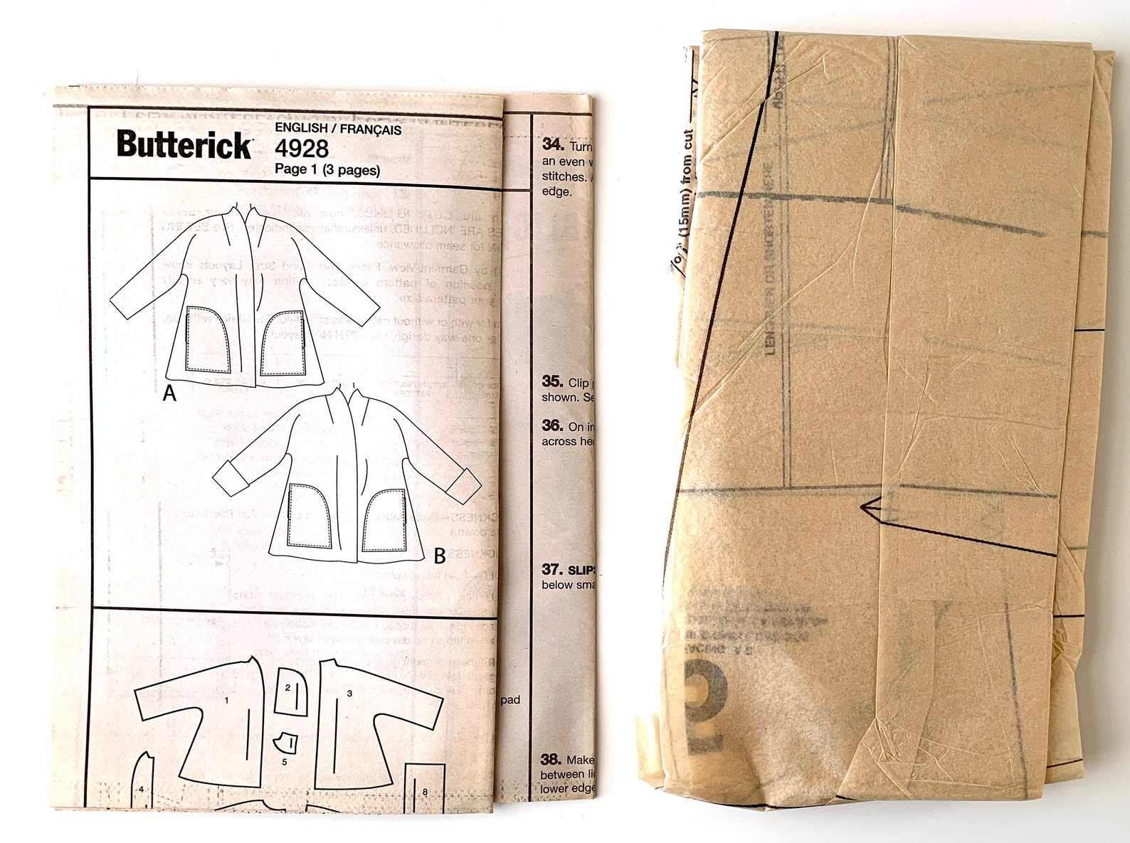 Butterick Retro 4928 Sewing Pattern Unused Uncut Factory - Etsy