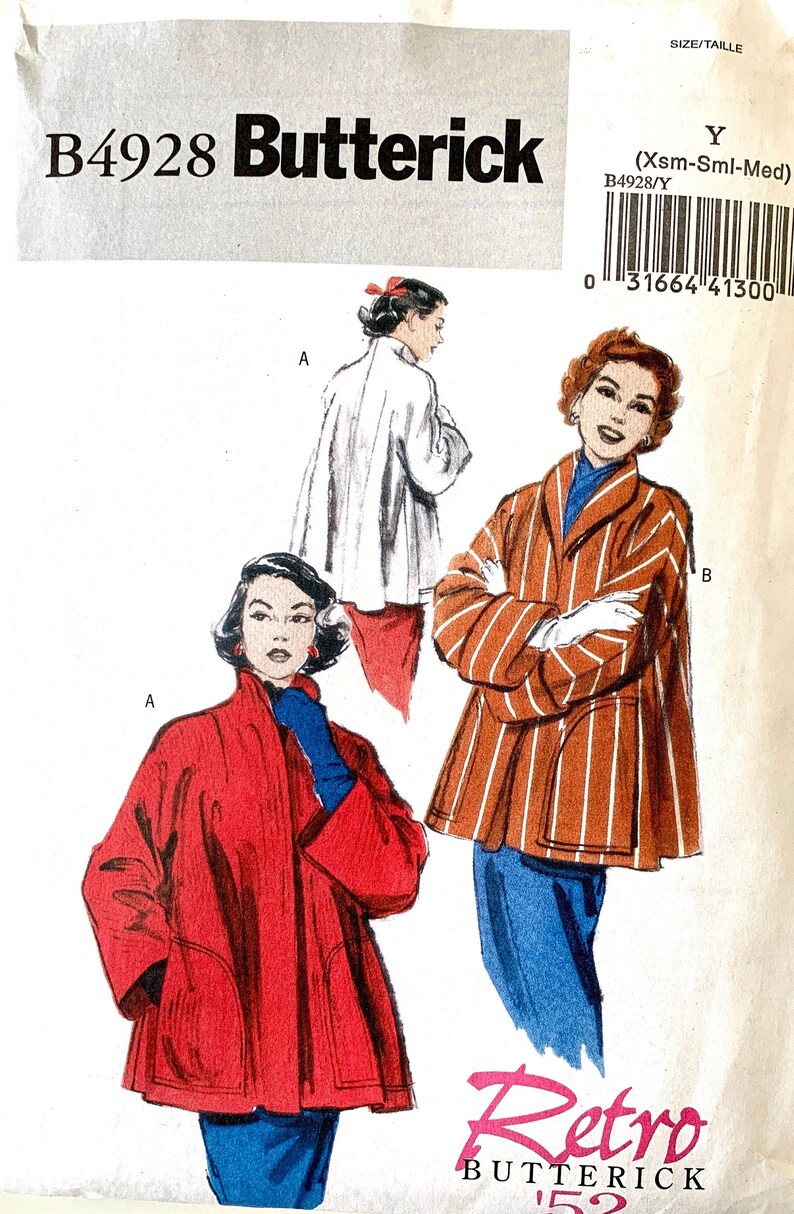 Butterick Retro 4928 Sewing Pattern Unused Uncut Factory - Etsy