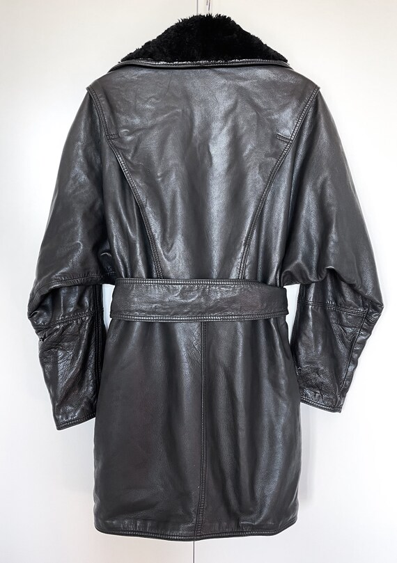 Vintage Gianni Versace jacket black leather jacket Ve… - Gem