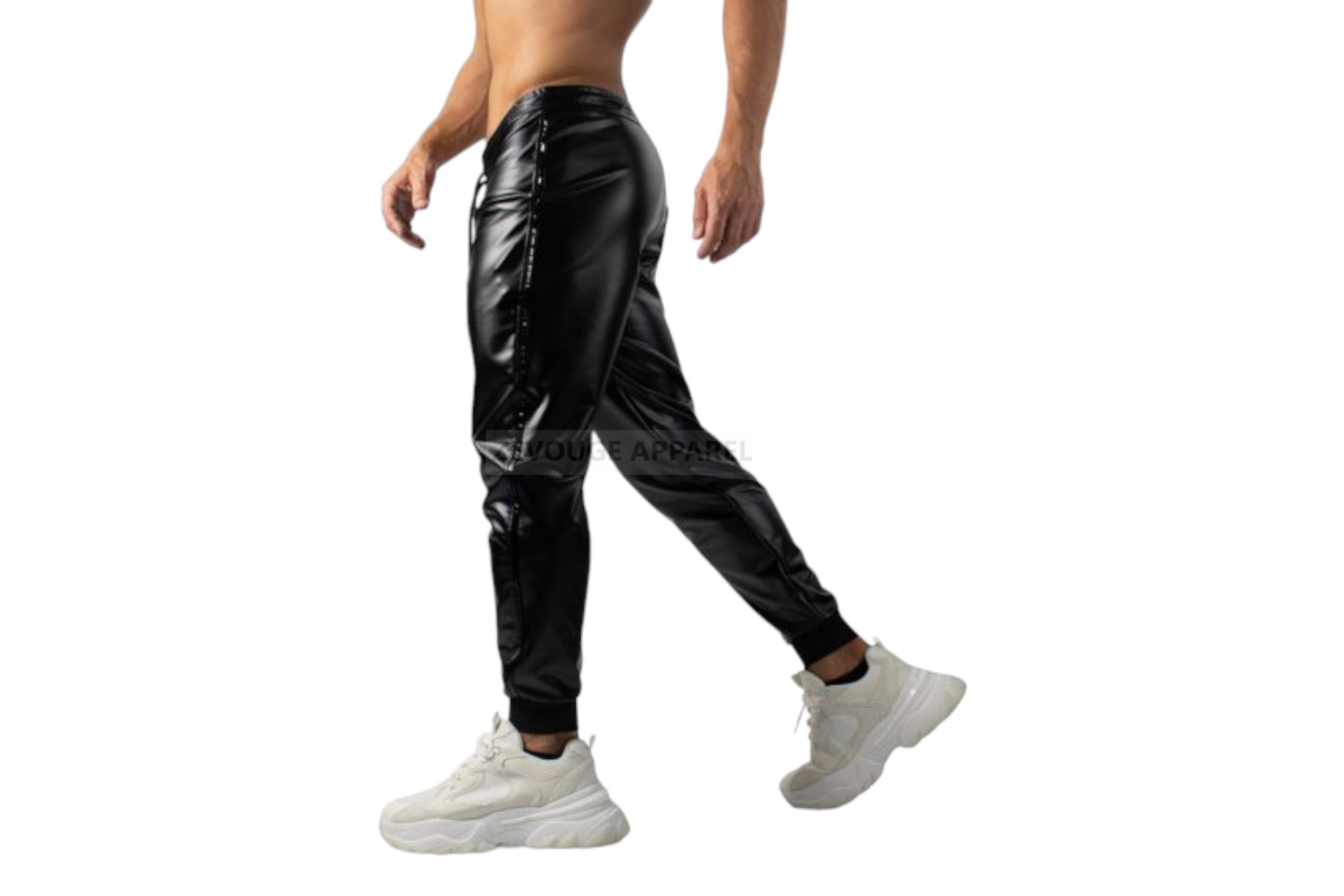 Straight Leg Sheep Leather Pants, Stretchy Pants, Vegan Leather Pants ...