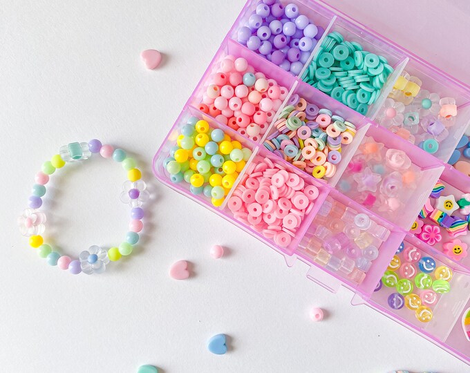 Unicorn-themed, Rainbow-themed DIY Stretchy Bracelet Craft Kit ...