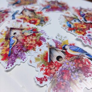 Vintage Vinyl Stickers. Beautiful Flower, Cat, Dog. Decoration for ...