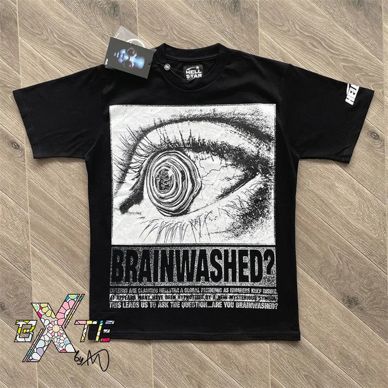 Hellstar 'brainwashed' T-shirt High Quality Y2K Tee - Etsy Canada