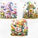 Watercolor Garden Gnomes Collection Clipart, 11 PNG Spring Garden ...