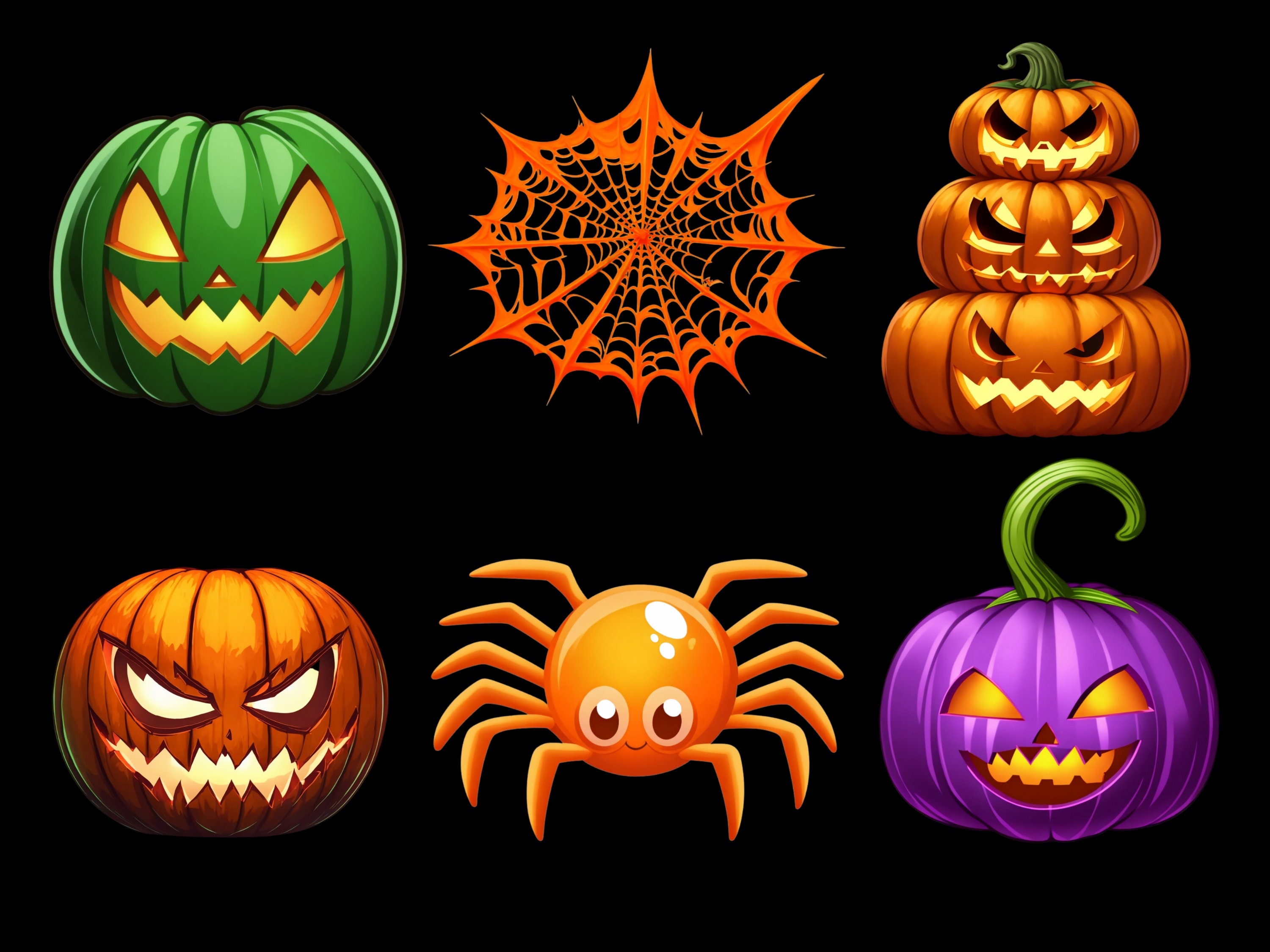 Spooktacular Halloween Clipart, Witch Clipart, Jack O Lantern Clipart ...