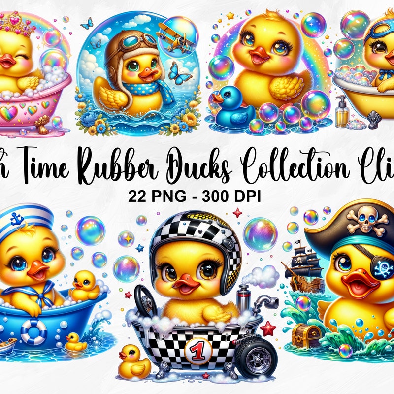 Rubber Duck Clipart - Etsy