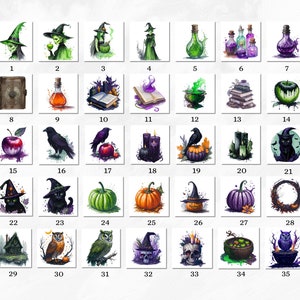 35 PNG Watercolor Wicked Witch Clipart, Fantasy Witch, Witch Clip Art ...
